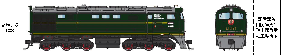 N27 China Railway DF1 / DF3 Diesel Locomotive (Special livery) - HO ...