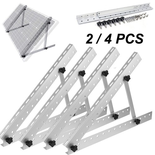 Adjustable Solar Panel Tilt Mount Brackets Kit Mounting System Ground ...