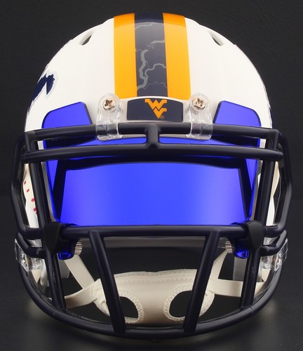 WEST VIRGINIA WVU MOUNTAINEERS NCAA Riddell SPEED Mini Football Helmet ...