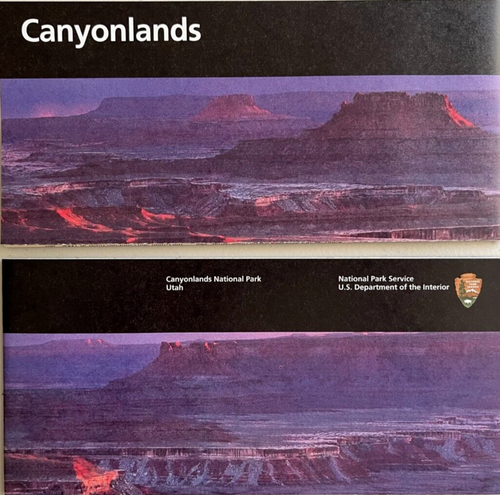 New CANYONLANDS NP - Utah NATIONAL PARK SERVICE UNIGRID BROCHURE/MAP ...