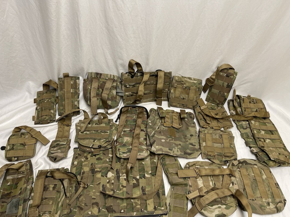 Pre MSA Paraclete Multicam MSA Paraclete Pouch Lot Triple Mag 50 CAL ...