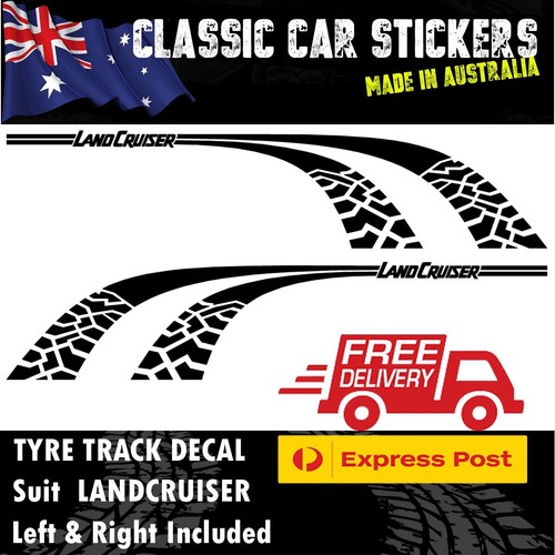 Tyre Track Decal Sticker for Toyota Landcruiser RV 76 79 | eBay Australia