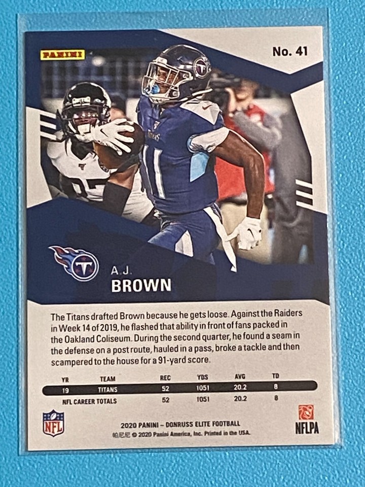 🏈 2020 Panini Donruss Elite Football Red Base Card #49 Derwin JAMES ...