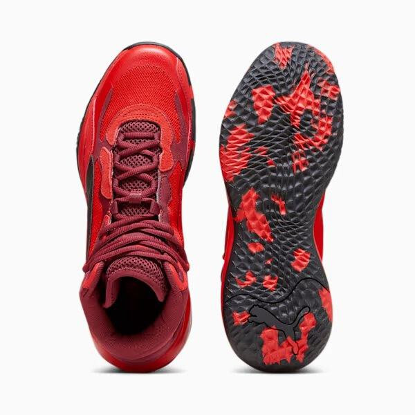 PUMA PLAYMAKER PRO MID BASKETBALL SNEAKERS LACE-UP MEN SHOES RED SIZE ...