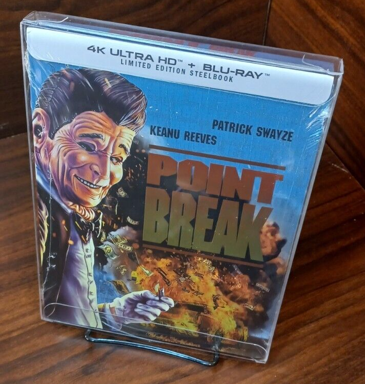 Point Break (4K/Blu-ray, STEELBOOK) PROTECTIVE SLEEVE-NEW (Sealed)-Free ...