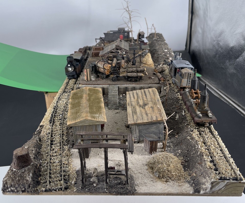 HO Scale Logging Camp Site Diorama, Tons Of Detail Castings With ...