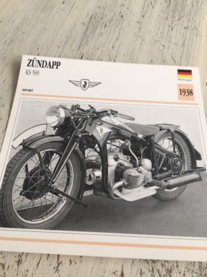 Ks 500 1938 KS500 500KS Porta Carte Motocicletta Collezione Atlas ...