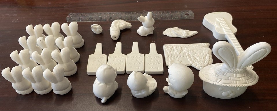 Lot Of Spring Ceramic Bisque Pieces - Ready To Paint | eBay