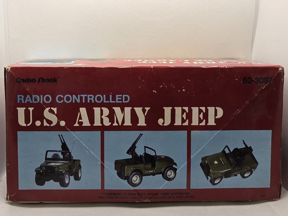 Radio Shack GI JOE R/C Military Jeep 60-3087 – Complete, Works, Boxed ...