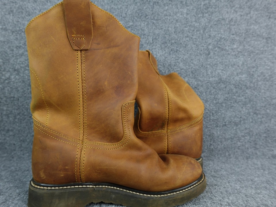 ESTABLO Western Cowboy Work Boots Men's Size 6 Brown | eBay