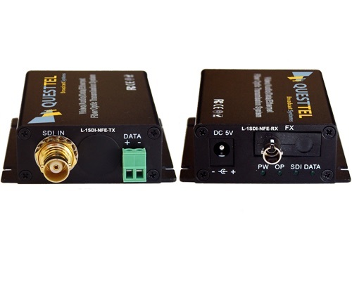 1 Channel HD/SD-SDI Over Fiber Extender Kit TX/RX 20km (Comparable with ...