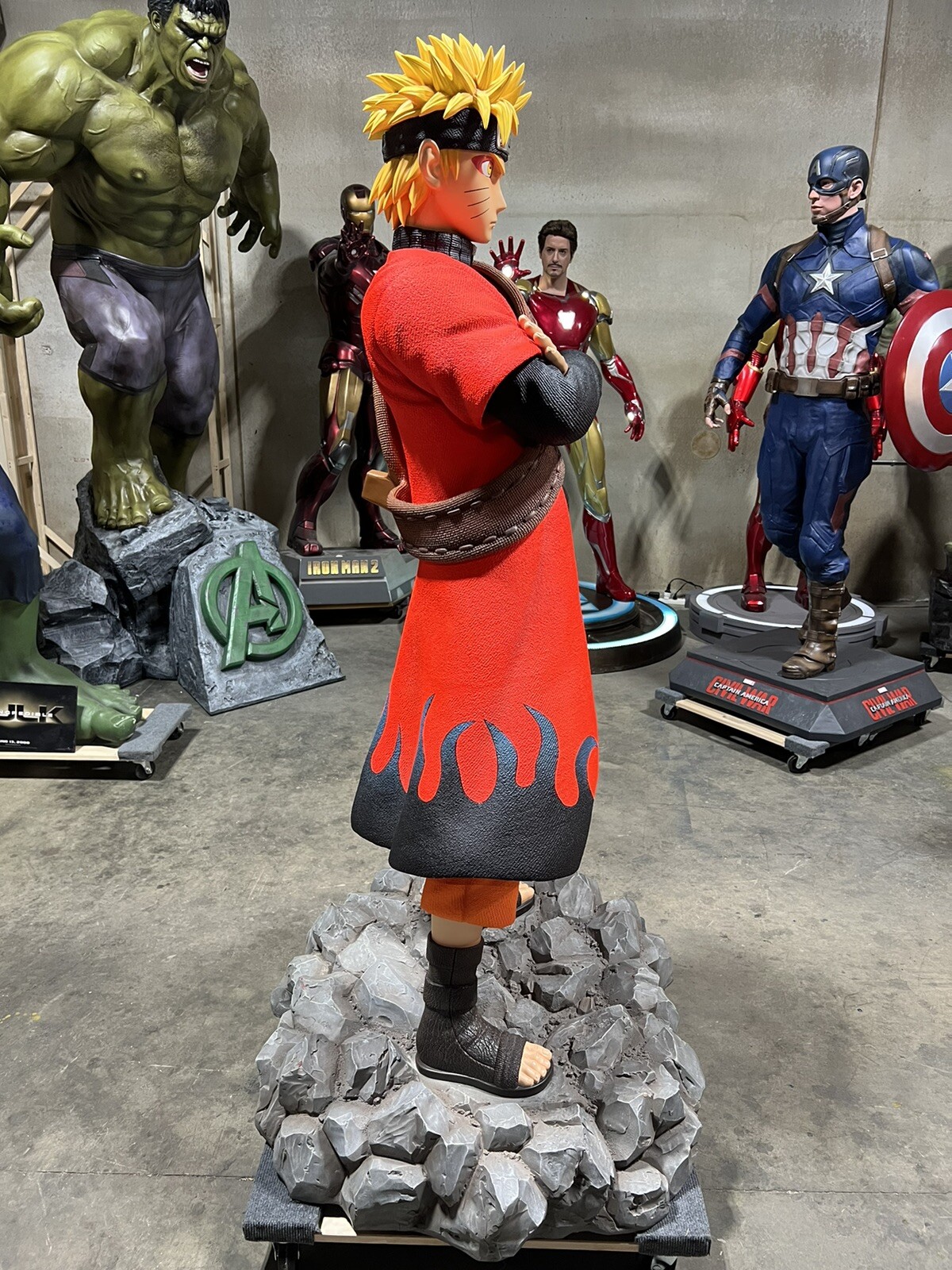Life Size CW Studio Naruto Hokage 1:1 Full Size Statue | eBay