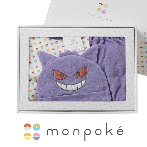 Pokemon Gengar Newborn Baby Clothes Gift Set Cap Bib Bloomer Monpoke ...