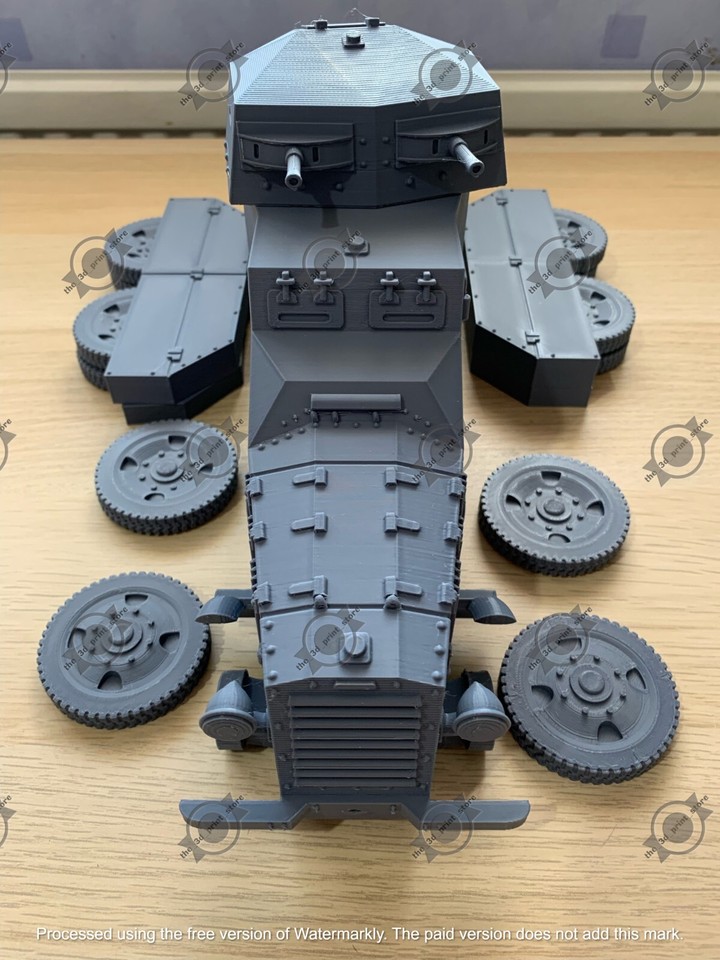 WW2 ITALY FIAT 611 ARMOURED CAR 3D PRINTED, MANY SCALES AVAILABLE | eBay