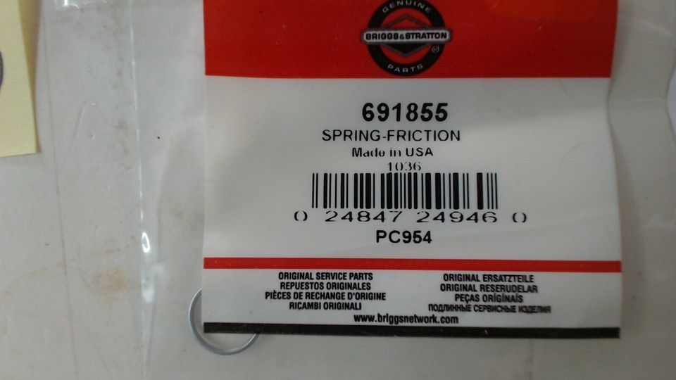B&S OEM 691855 Friction Spring LOT OF 2 | eBay