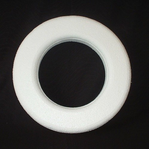 styro-foam WREATH 14"-16"-18"X 2" Thick EPS foam Craft Wedding Ring ...