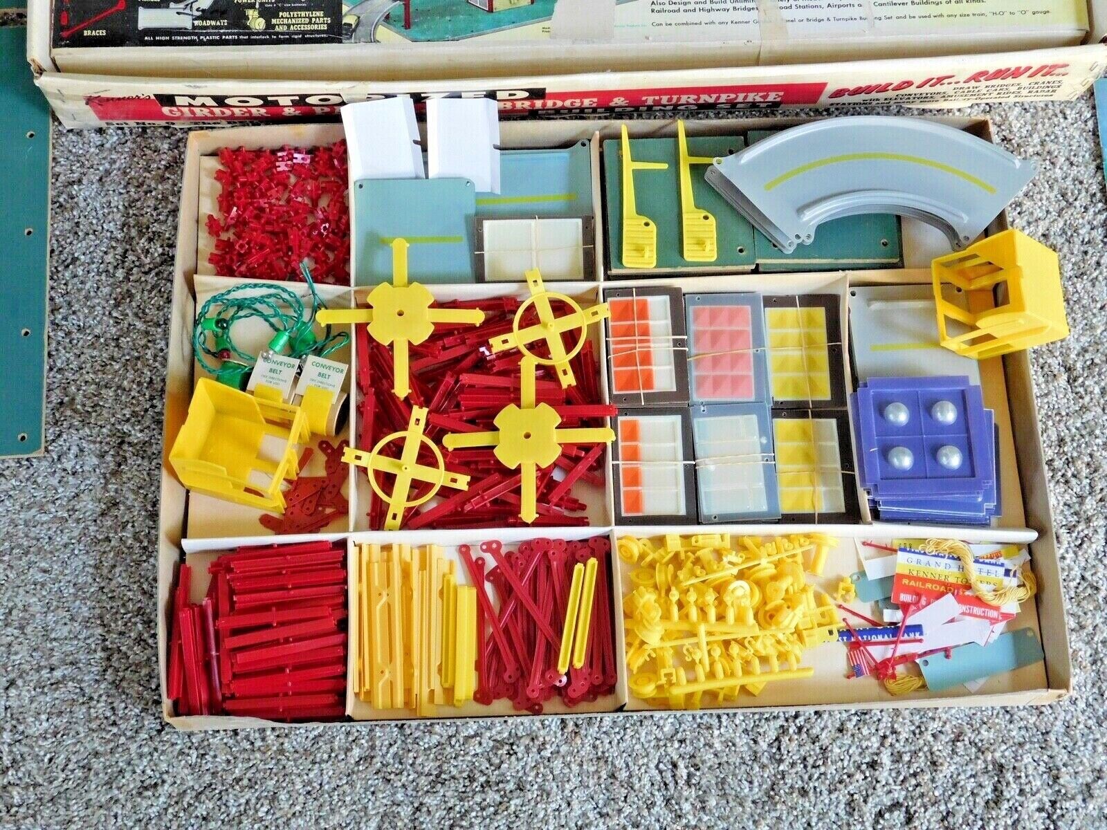 VINTAGE KENNER'S DELUXE #9 GIRDER & PANEL AND BRIDGE CONSTRUCTION ...