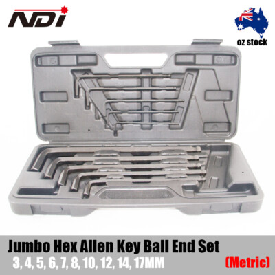 Jumbo Allen Key Set Hex Key Set Extra Long Ball End 3MM-17MM ND0721 ...