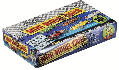 RARE 1970 Topps Mini Model Cars Unopened Paper Wax 24 Pack FULL BOX ...