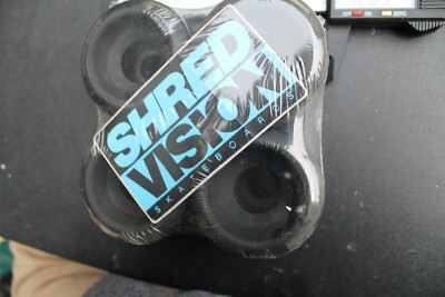 Vision Shred 63mm Blank Black Soft Heavy 80's Vintage W3 Set 4 ...