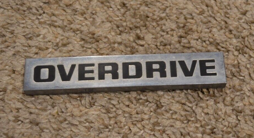 1980-1982 LINCOLN MARK VI 6 OVERDRIVE EMBLEM BADGE DECAL OEM USED | eBay