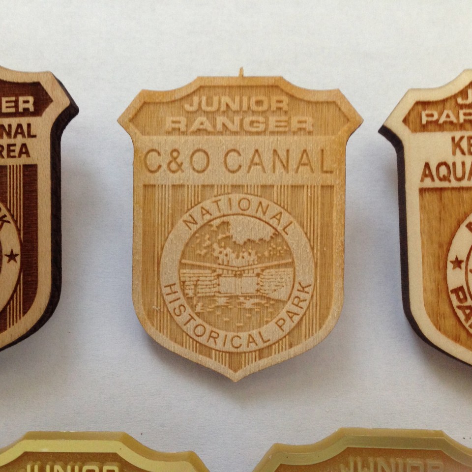 Junior Ranger Badge Park NHP NHS NPS NRA Wood Plastic Set Of 5 Rare USA ...