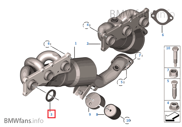 BMW 18407530606 Genuine OEM Exhaust Manifold Gasket for sale online | eBay