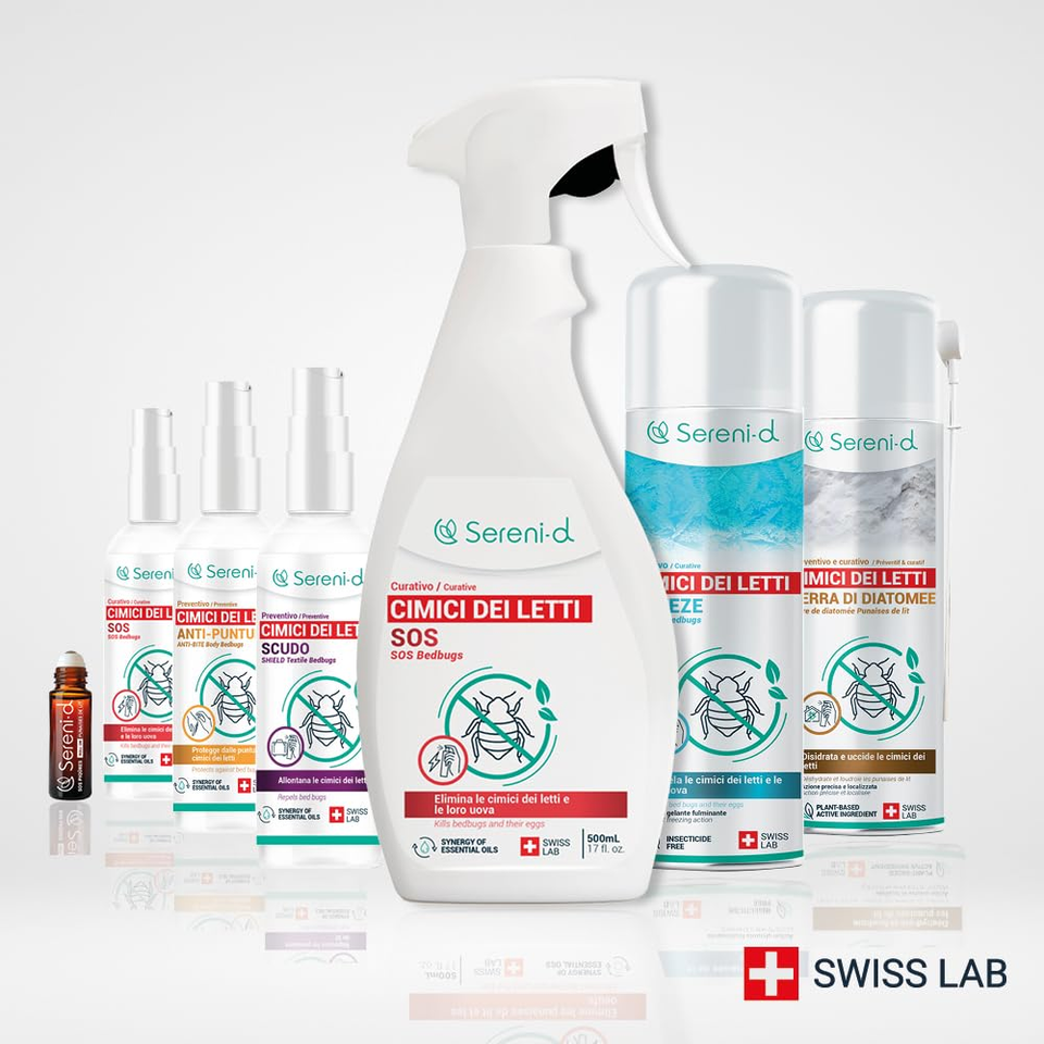 SOS anti CIMICI DA LETTO XXL - Spray Insetticida CHOC Trattamento ...
