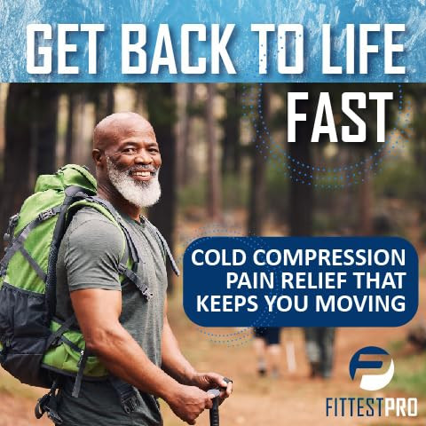 Fittest Pro Shoulder Ice Pack Wrap, HSA or FSA Eligible, Reusable Cold ...