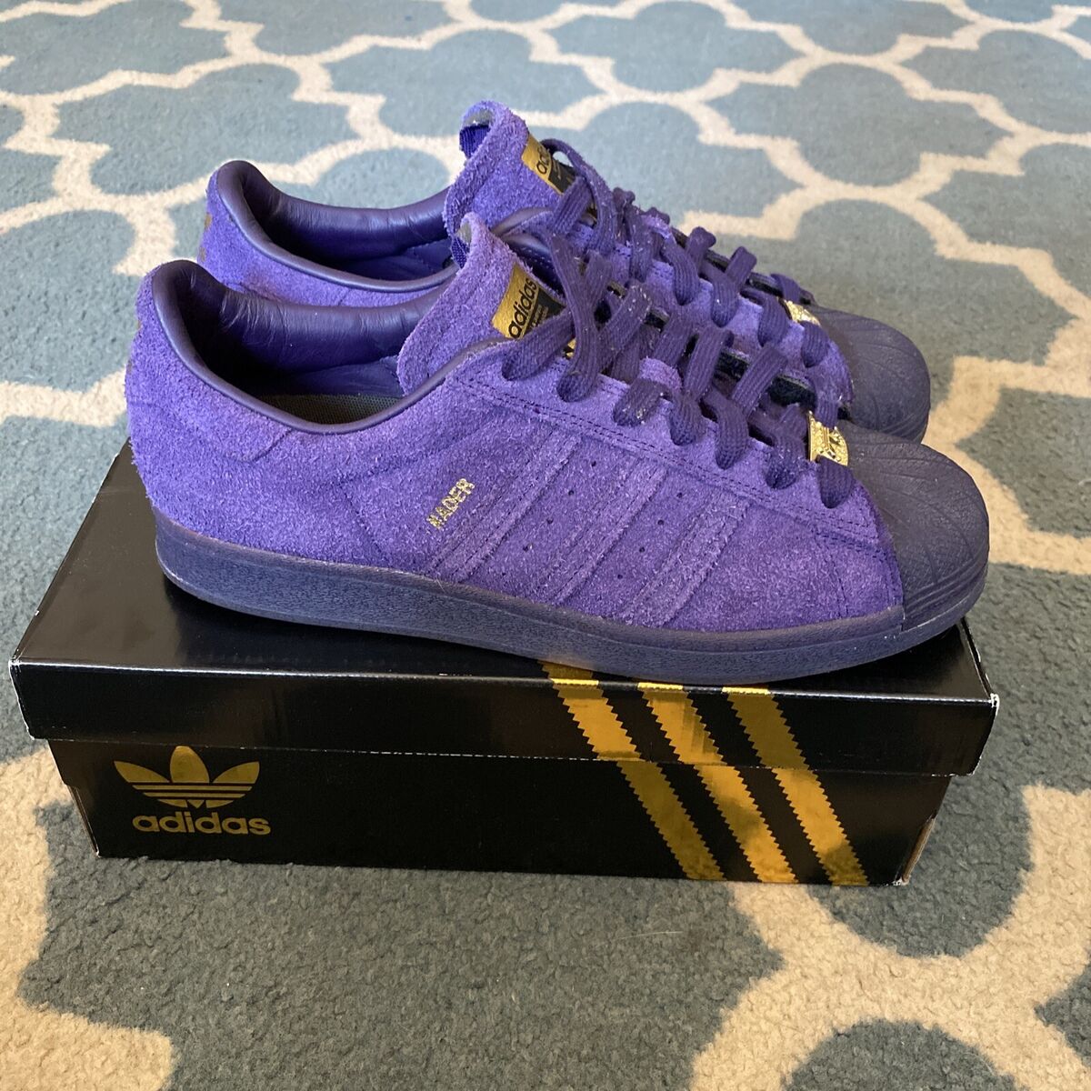 Size 9 - adidas Superstar ADV x Kader Sylla Dark Purple 2022 Size 9 - adidas Superstar ADV x Kader Sylla Dark Purple 2022