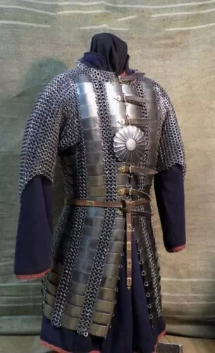 Medieval Steel Full Body Plate Armour Chainmail Armor Lamellar Armor | eBay