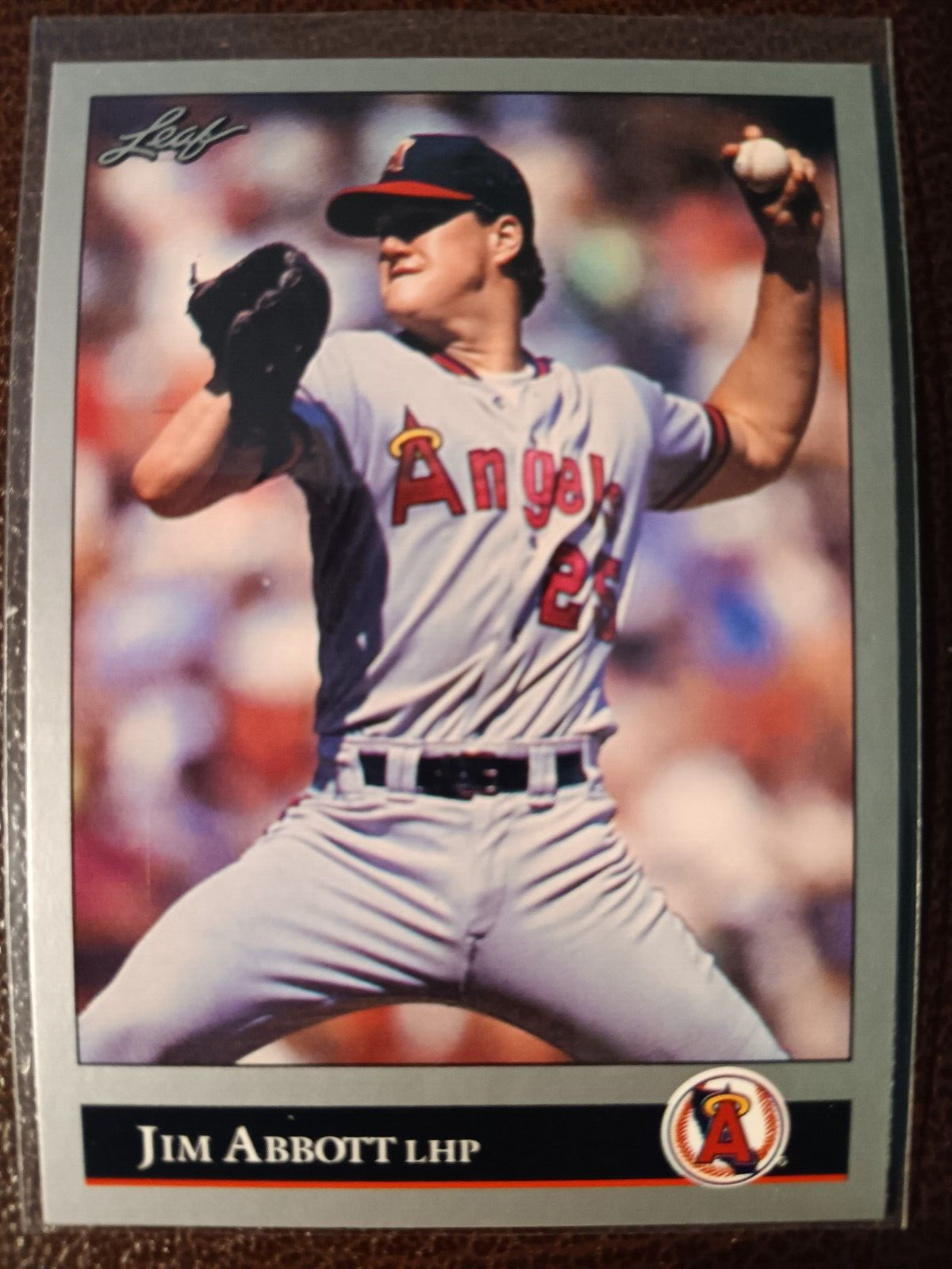 JIM ABBOTT CALIFORNIA ANGELS 1992 LEAF BASEBALL CARD #1 | eBay