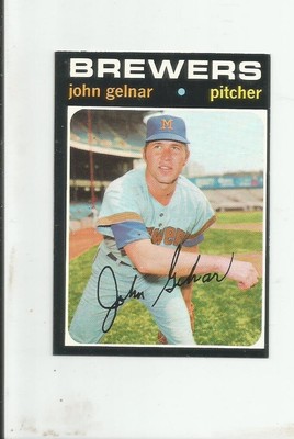 1971 Topps #604 John Gelnar BREWERS EXMT | eBay