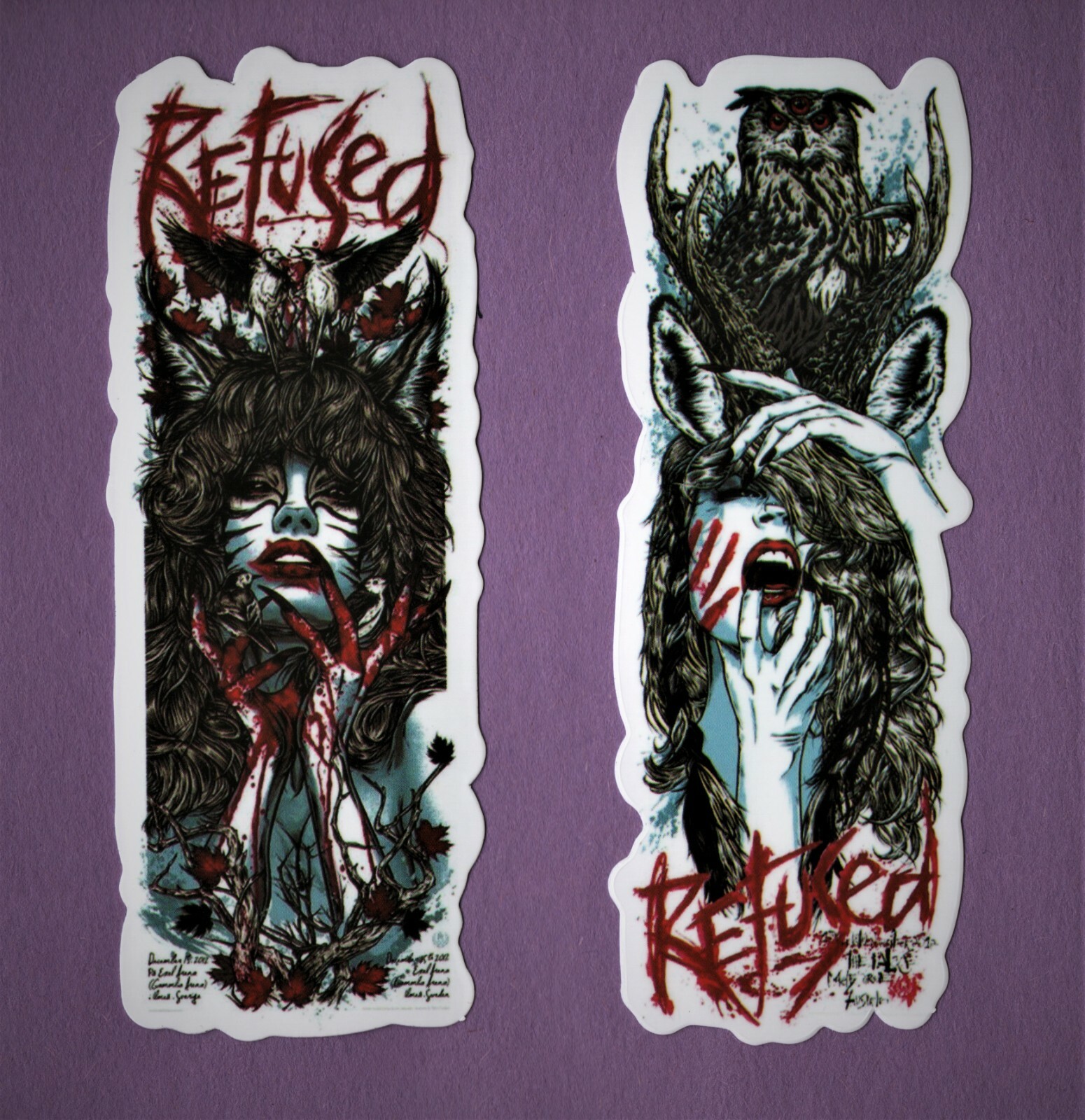 REFUSED STICKERS post-hardcore PUNK hard ALTERNATIVE art rock METAL ...