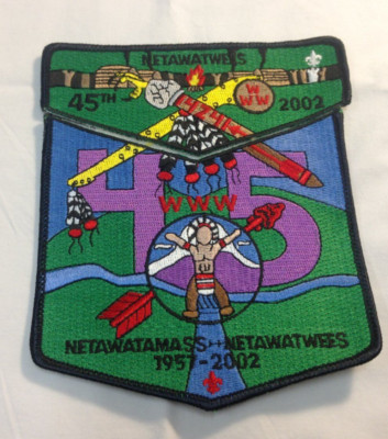 Netawatwees Lodge 424, Ohio S-51 and X-2, 45th Anniversary 2 Part Set ...