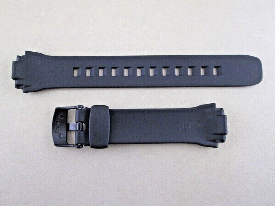 Casio WV-58A WV-58E WV-58J WV-58U WV-M60 black resin watch band strap ...