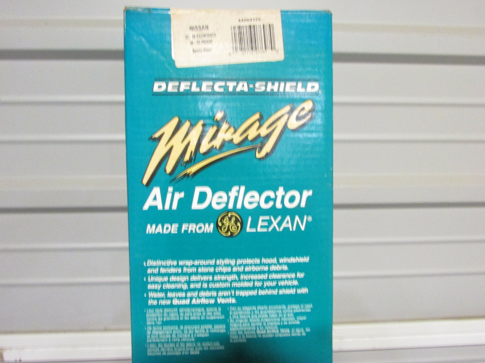 NOS DEFLECTA-SHIELD MIRAGE BUG & STONE DEFLECTOR, fits NISSAN ...