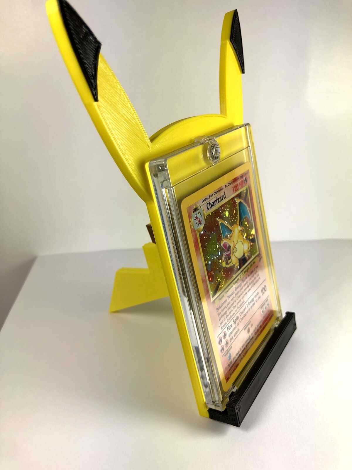Pokemon Card Stand PIKACHU W/Tail PSA 3D Printed TCG Holder Trading ...