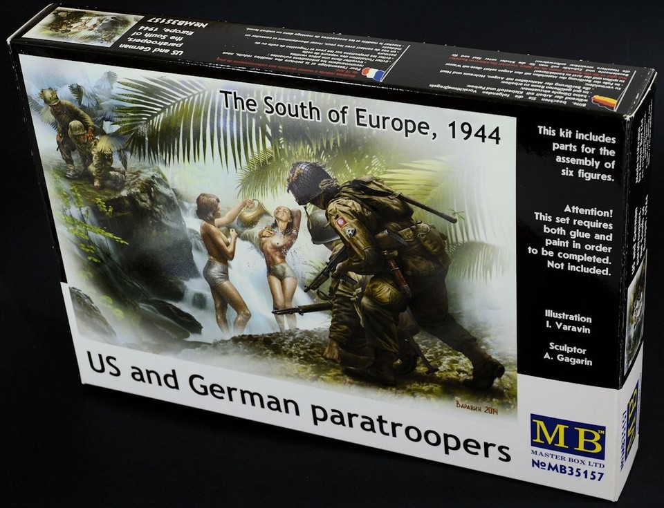 MASTER BOX 35157 Figure Kit 1:35 US and German paratroopers South of ...
