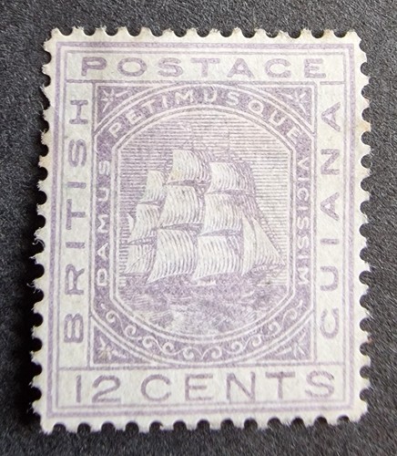 British Guiana QV 1876-79 SG131a 12c Pale Violet 'Broken Frame' MNG Cat £750 | eBay
