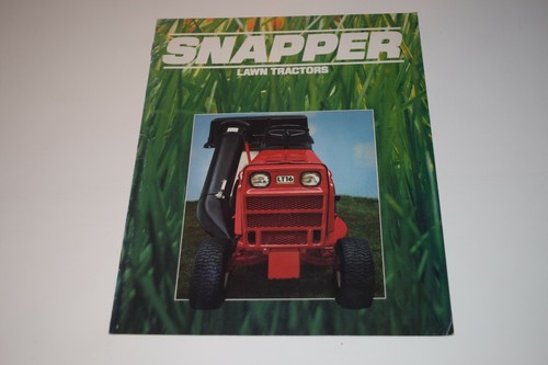 Snapper Models LT11 LT16 Lawn Tractors Sales Brochure | eBay