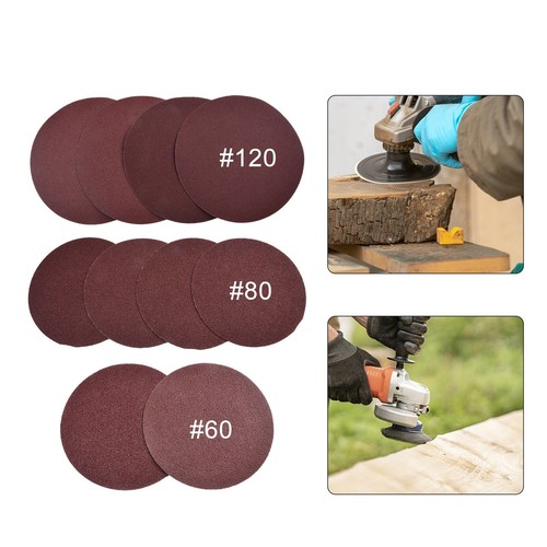 10pcs 6 Inch Sandpaper Discs for Paint and Metal Polishing Grit 60 120 ...