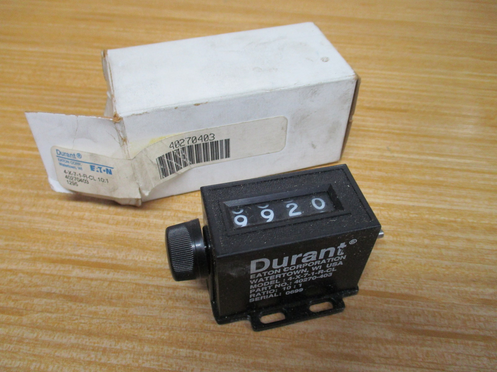 Durant 4-X-7-1-R-CL Counter 4X71RCL Plastic Body, 10:1 | eBay