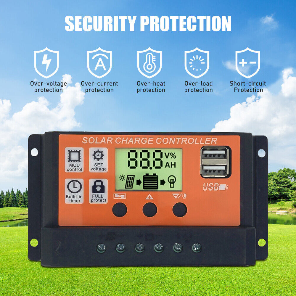 MPPT Solar Charge Controller 12V 24V 100A Solar Panel lithium Battery ...