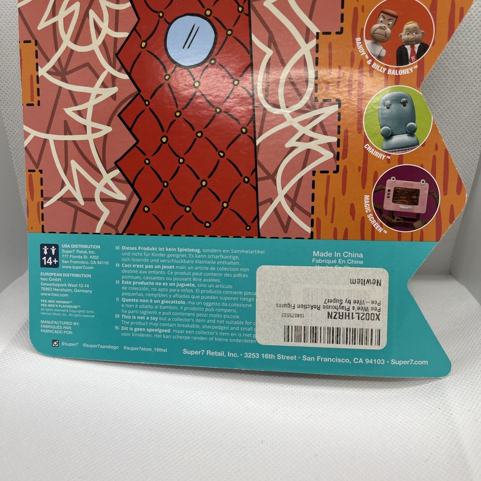 PEE-WEE HERMAN ReAction Super7 Pee-Wee's Playhouse Retro 3.75" Figure ...