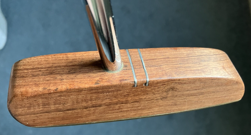 Beautiful Custom-Made Hard Wood Walnut Brass Foot Putter RH/LH 35.5" | eBay
