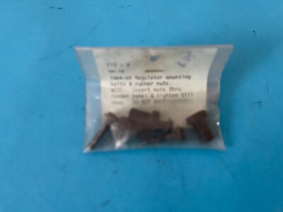 1964-69 corvette IGNITION REGULATOR MOUNTING BOLTS WITH RUBBER WASHERS ...