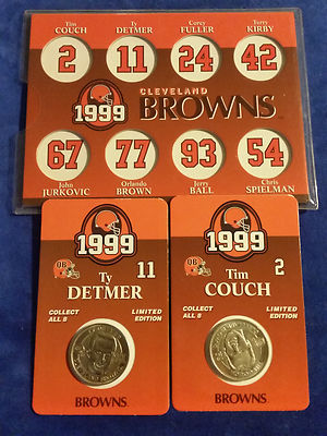Cleveland Browns Coin Lot of 2 w/ Collectors Board - Couch - Detmer ...