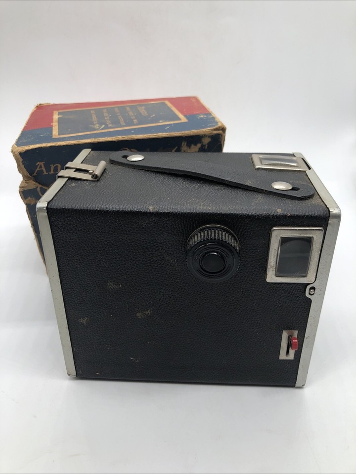 Vintage 1940s Ansco Shur Shot Box Camera UNTESTED And Part Of Box | eBay