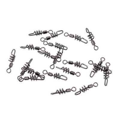 20pcs Swirl Snap Fishing Swirl Swivel Fishing Tackle | eBay